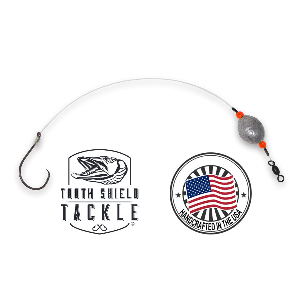 Carolina Drum Rigs 100 lb. 8/0 Gamakatsu Big Cat 1 Rig – Tooth Shield ...